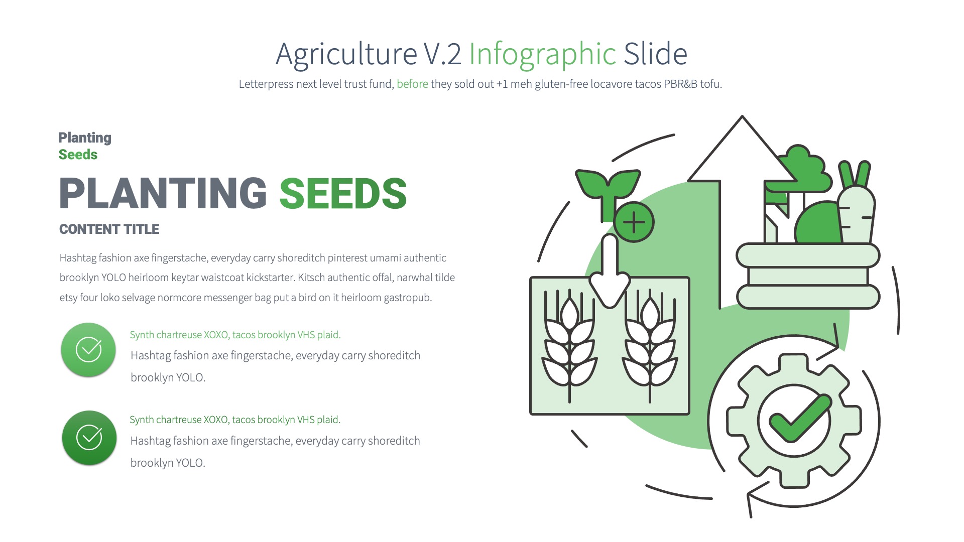 Agriculture V.2 - PowerPoint Infographics Slides, Presentation Templates