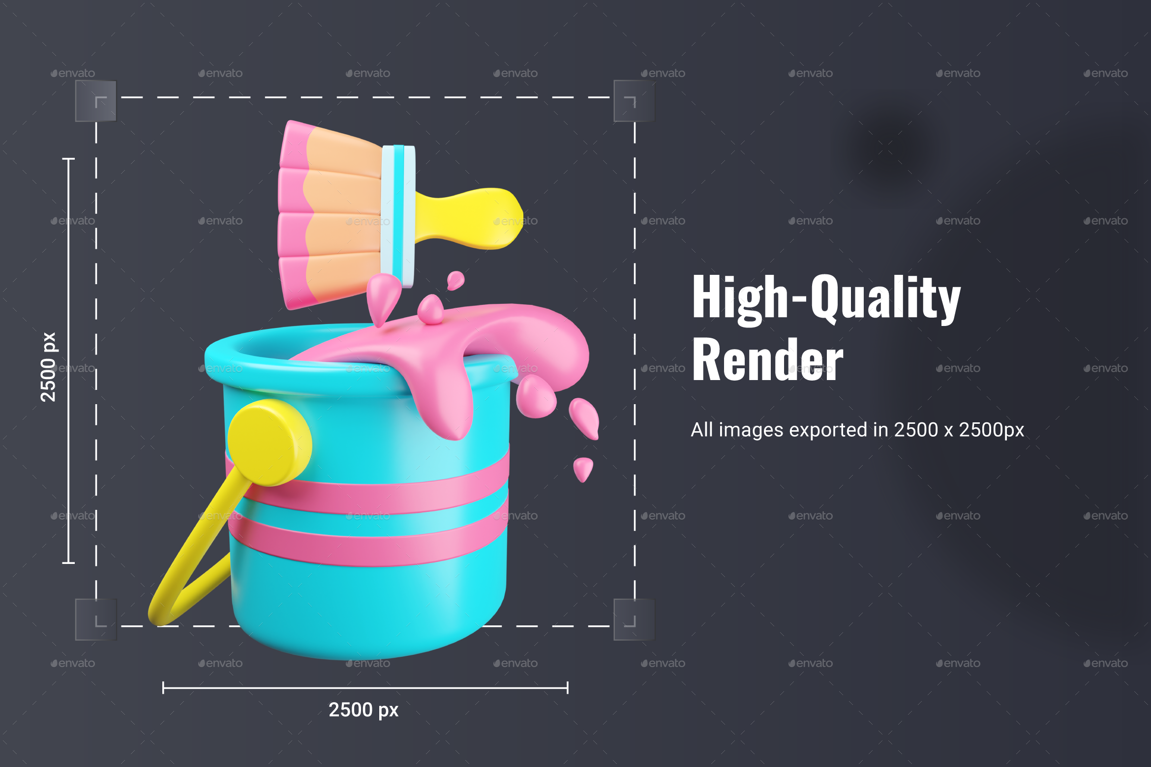 3D Art & Design Icons Illustration, Graphics | GraphicRiver