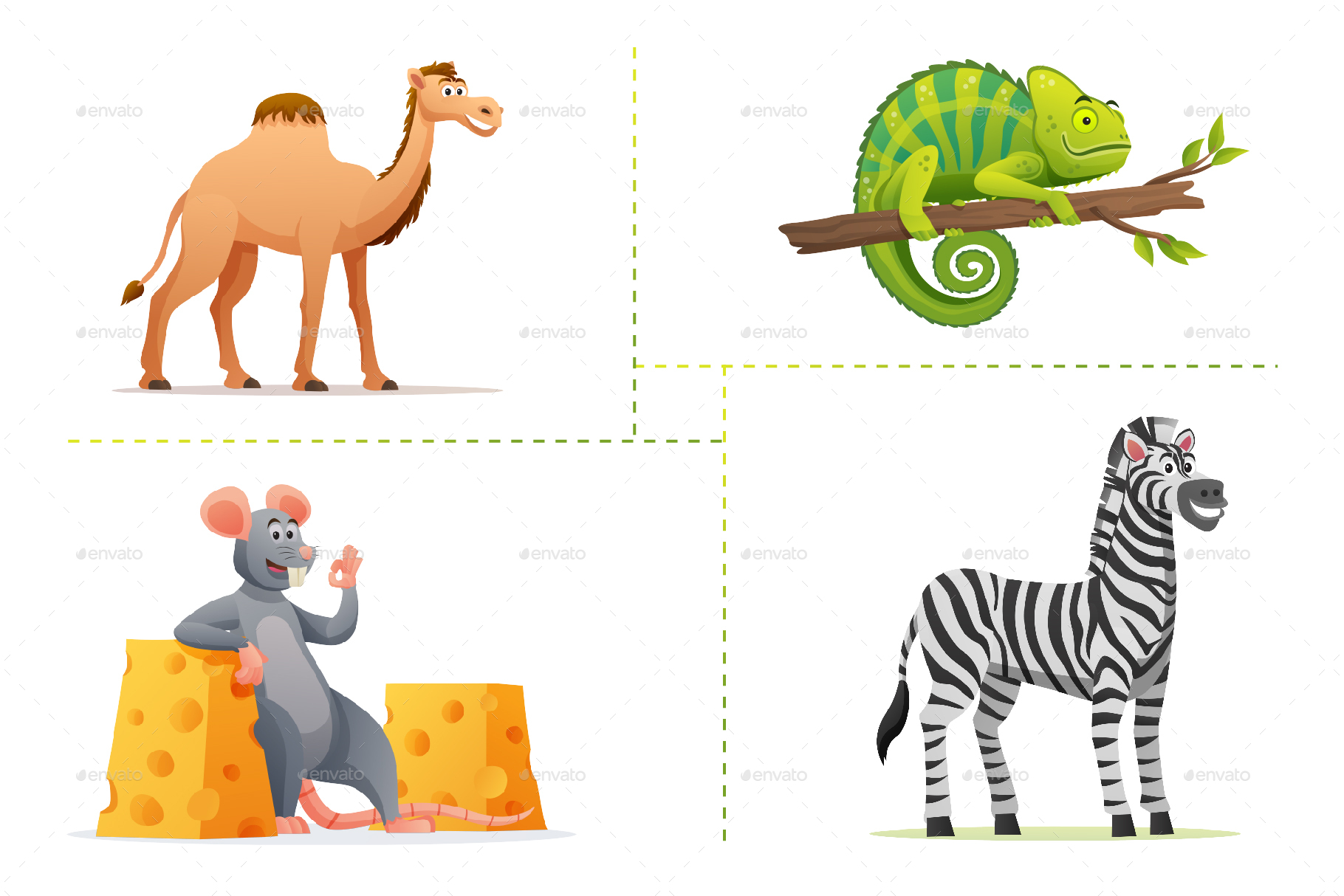 Cartoon Animals Collection by Yg_Studio | GraphicRiver