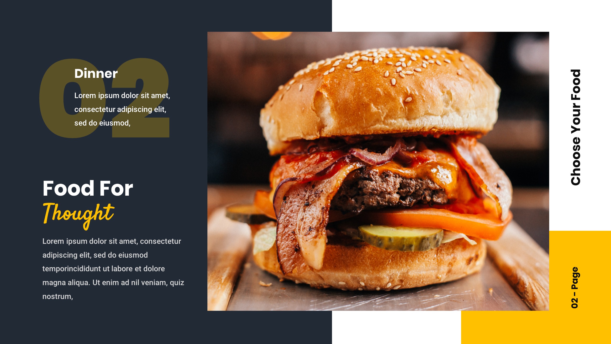 Moby Food PowerPoint & Google Slide Presentation Template, Presentation ...