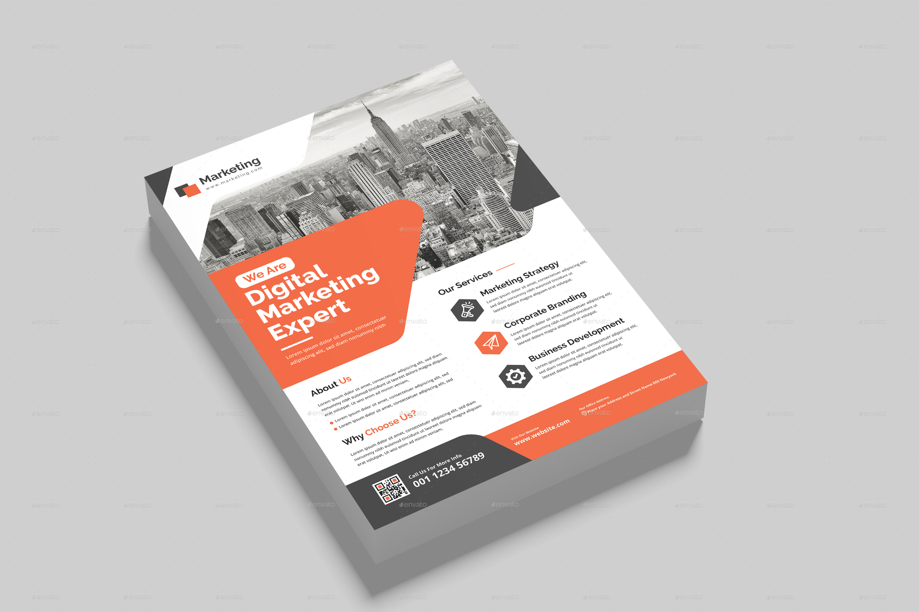 Creative Corporate Business Flyer Template, Print Templates | GraphicRiver