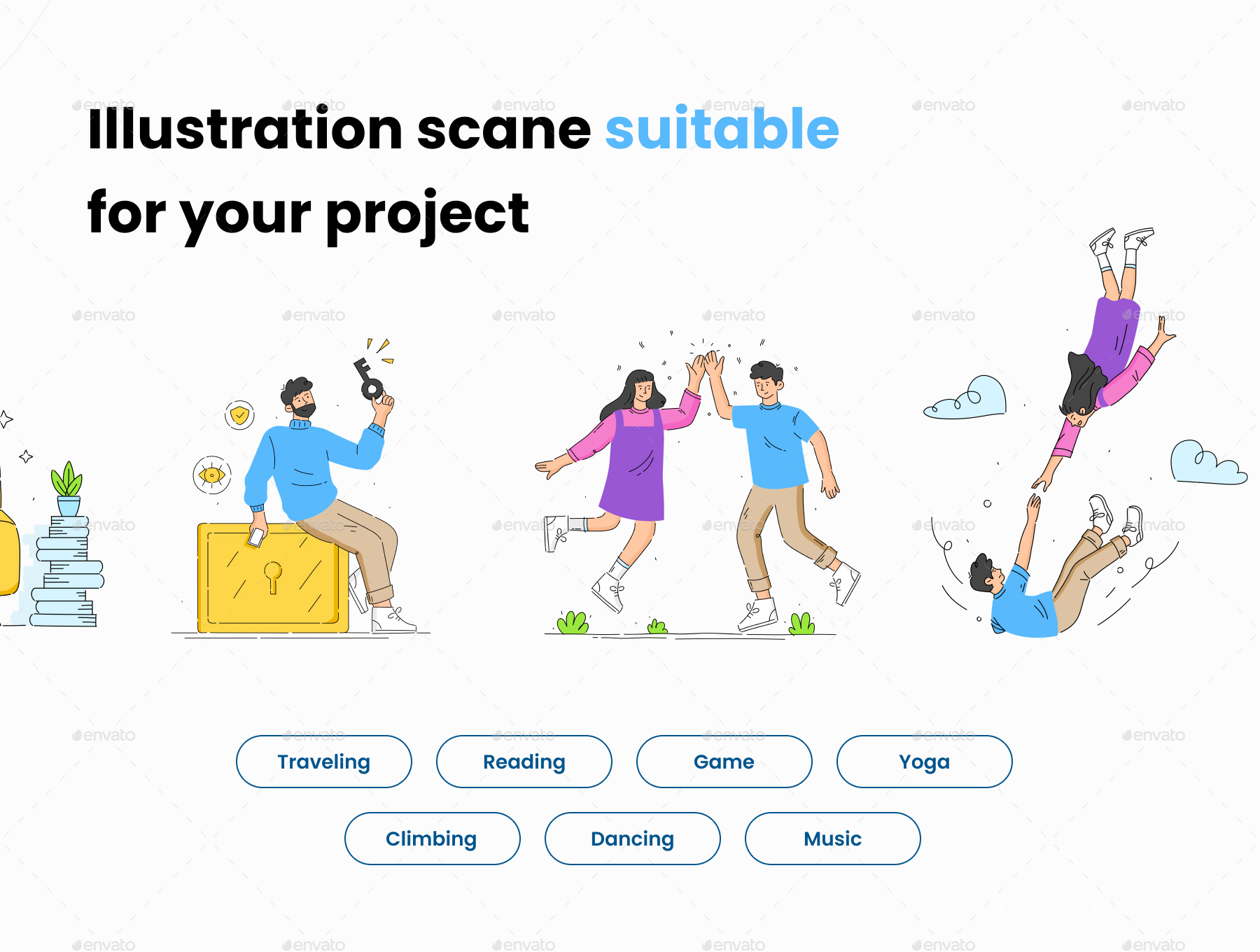20 Daily Hobbies Illustration, Graphics | GraphicRiver