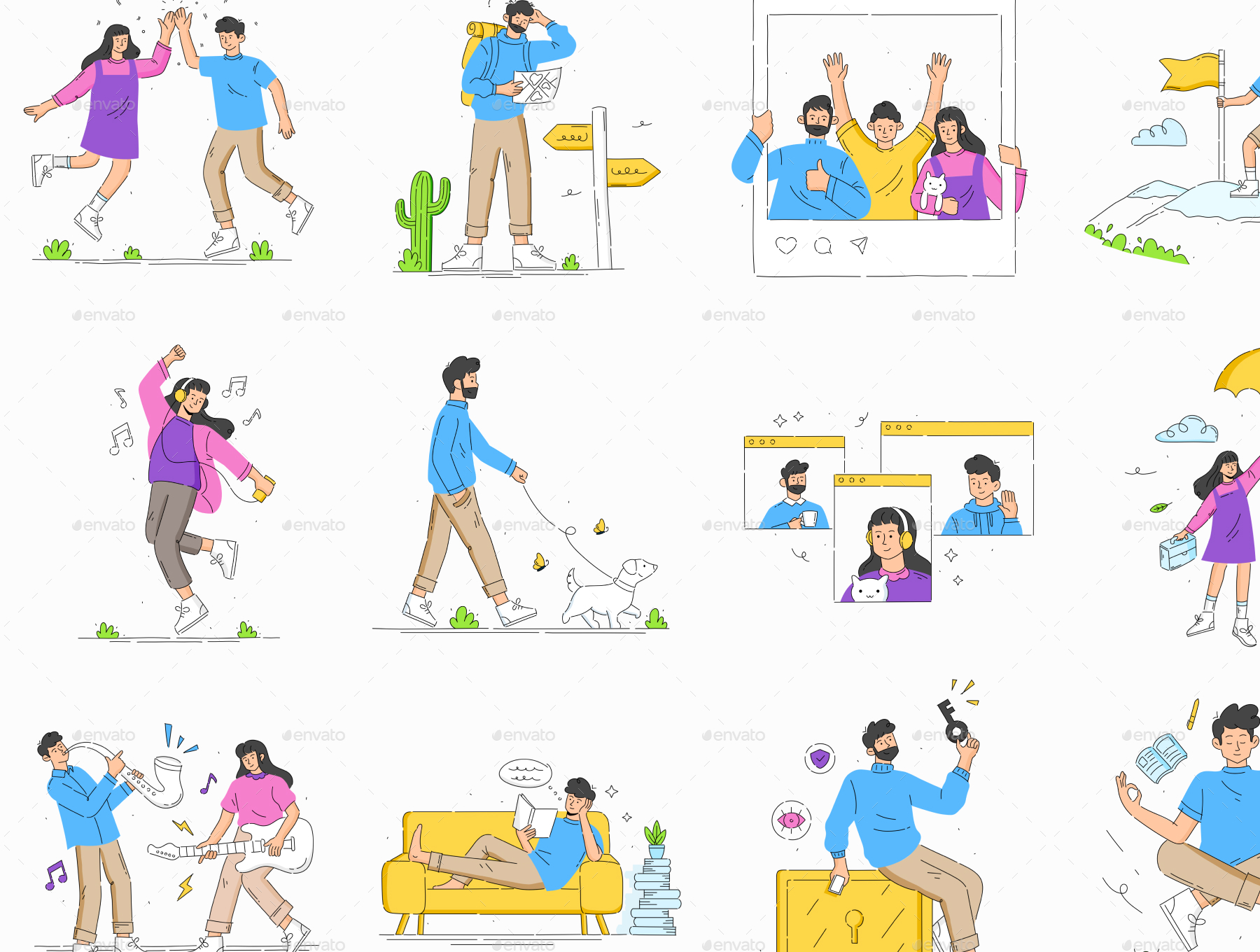 20 Daily Hobbies Illustration, Graphics | GraphicRiver