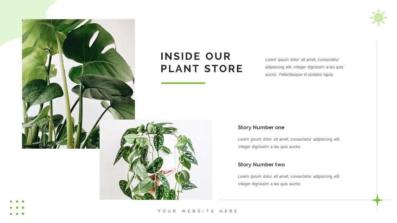 Plantice - Plant Store Google Slides, Presentation Templates | GraphicRiver