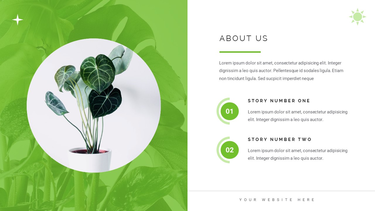 Plantice - Plant Store Google Slides, Presentation Templates | GraphicRiver