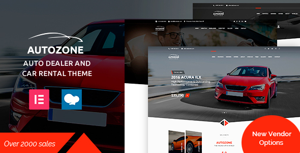 Autozone - Auto Dealer & Car Rental Theme by Templines | ThemeForest