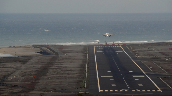 The Plane is Landing, Stock Footage | VideoHive