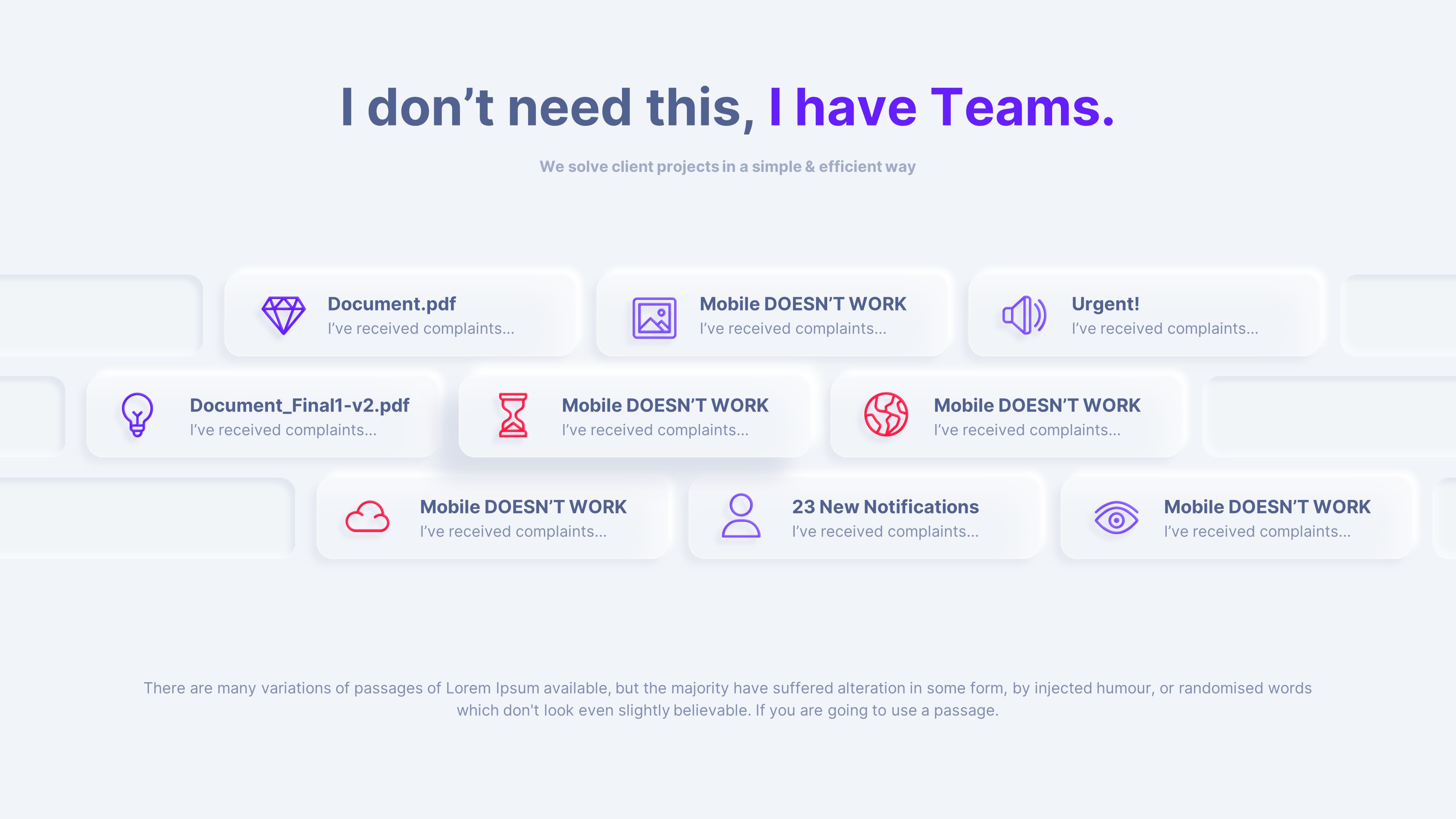 Neomorph Multipurpose Keynote Template, Presentation Templates ...