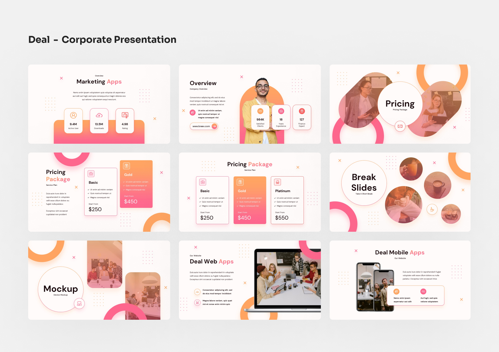 Deal - Corporate Keynote Presentation, Presentation Templates ...