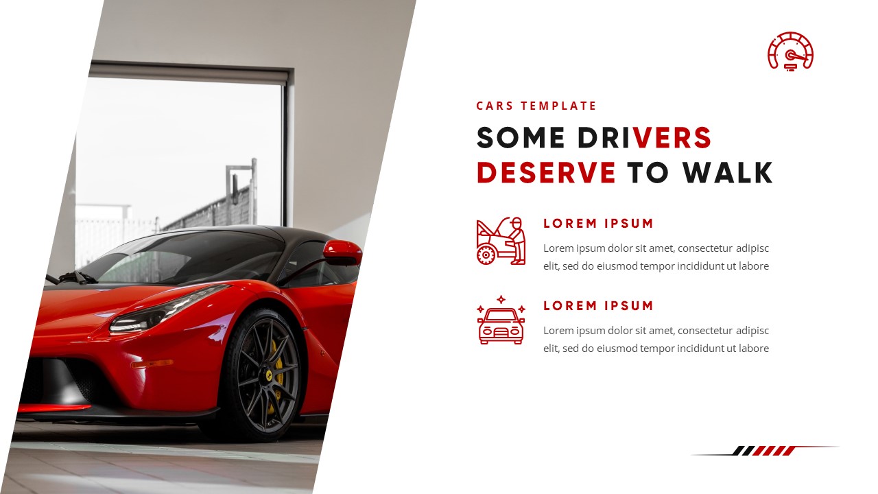 Mecars - Car Dealer Automotive PowerPoint Template, Presentation Templates