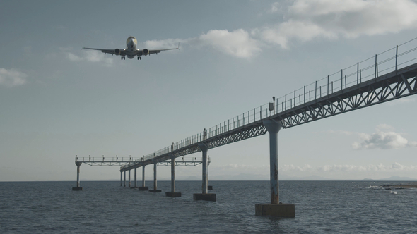 A Runway in a Sea, Stock Footage | VideoHive