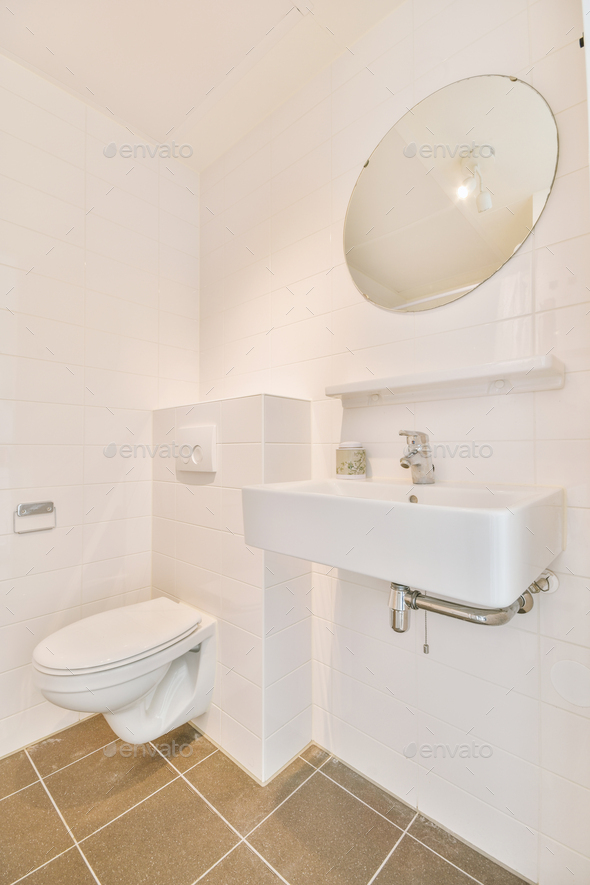 Simple modern bathroom interior design Stock Photo by pro_creator ...