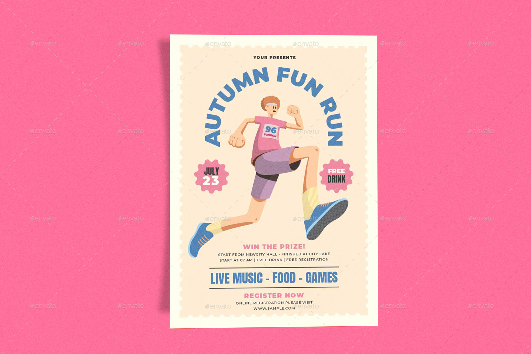 Autumn Fun Run Template by messenj4h | GraphicRiver