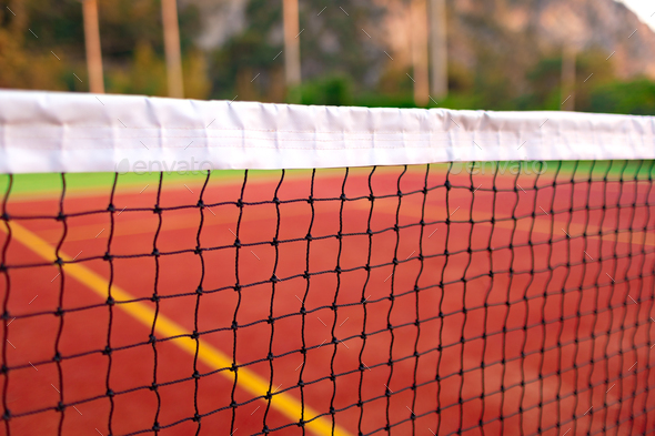 Lawn tennis court and net close up Stock Photo by FabrikaPhoto | PhotoDune