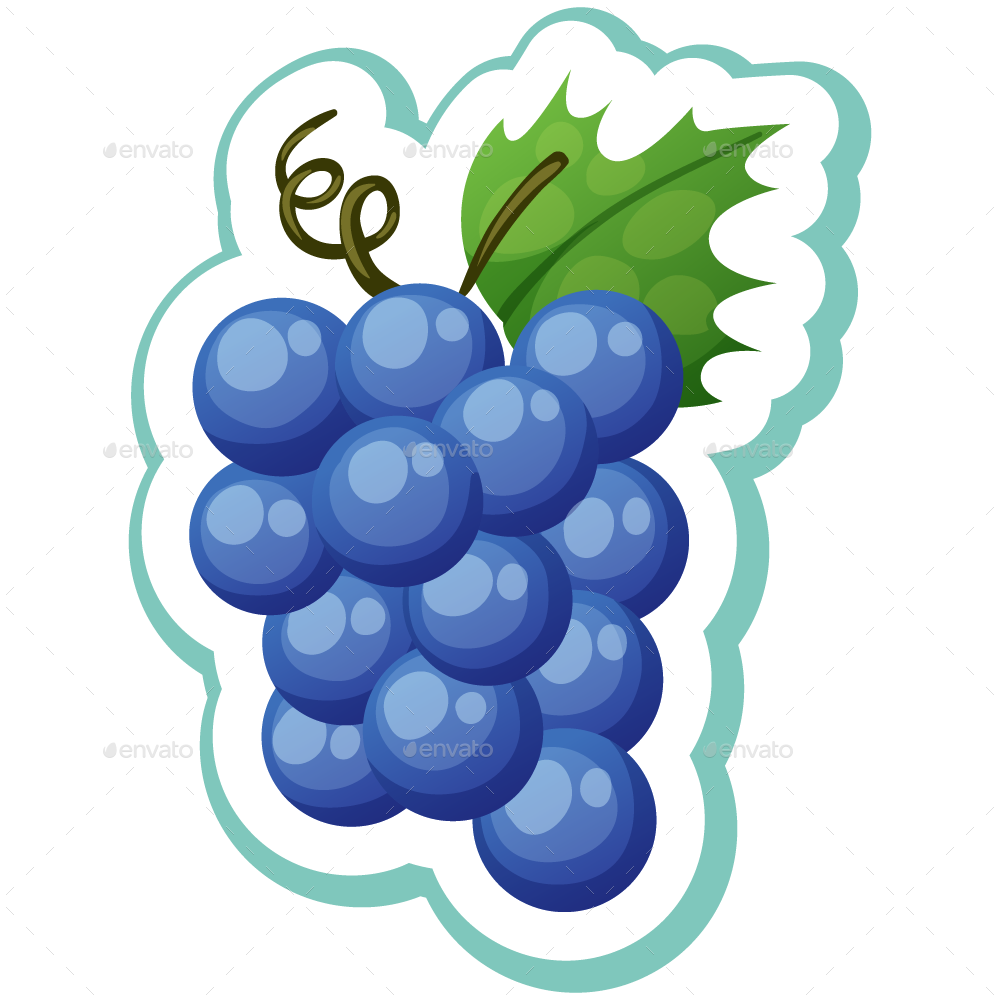 Fruit stickers vector icons set by Annzabella | GraphicRiver