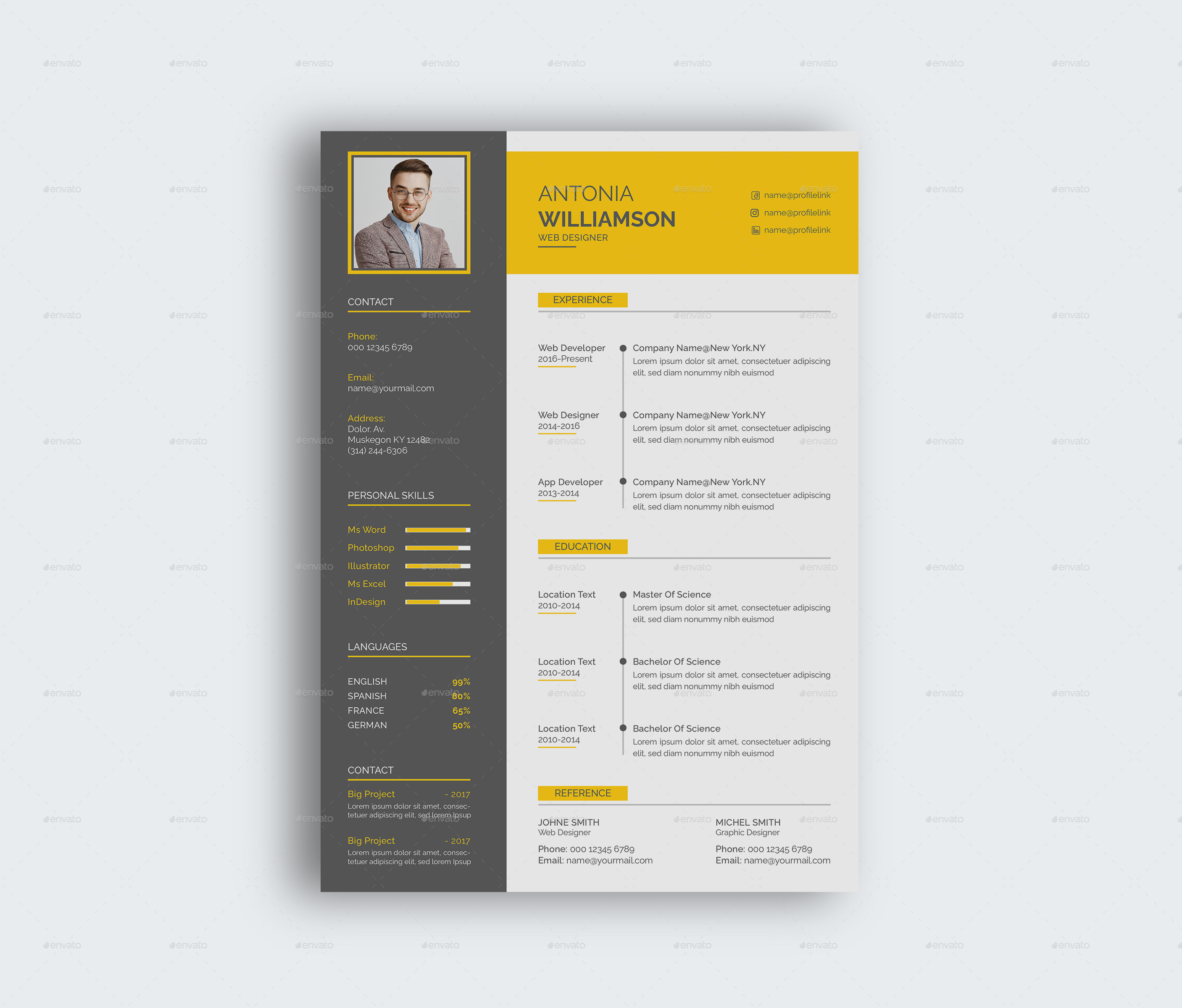 Resume/CV, Print Templates | GraphicRiver