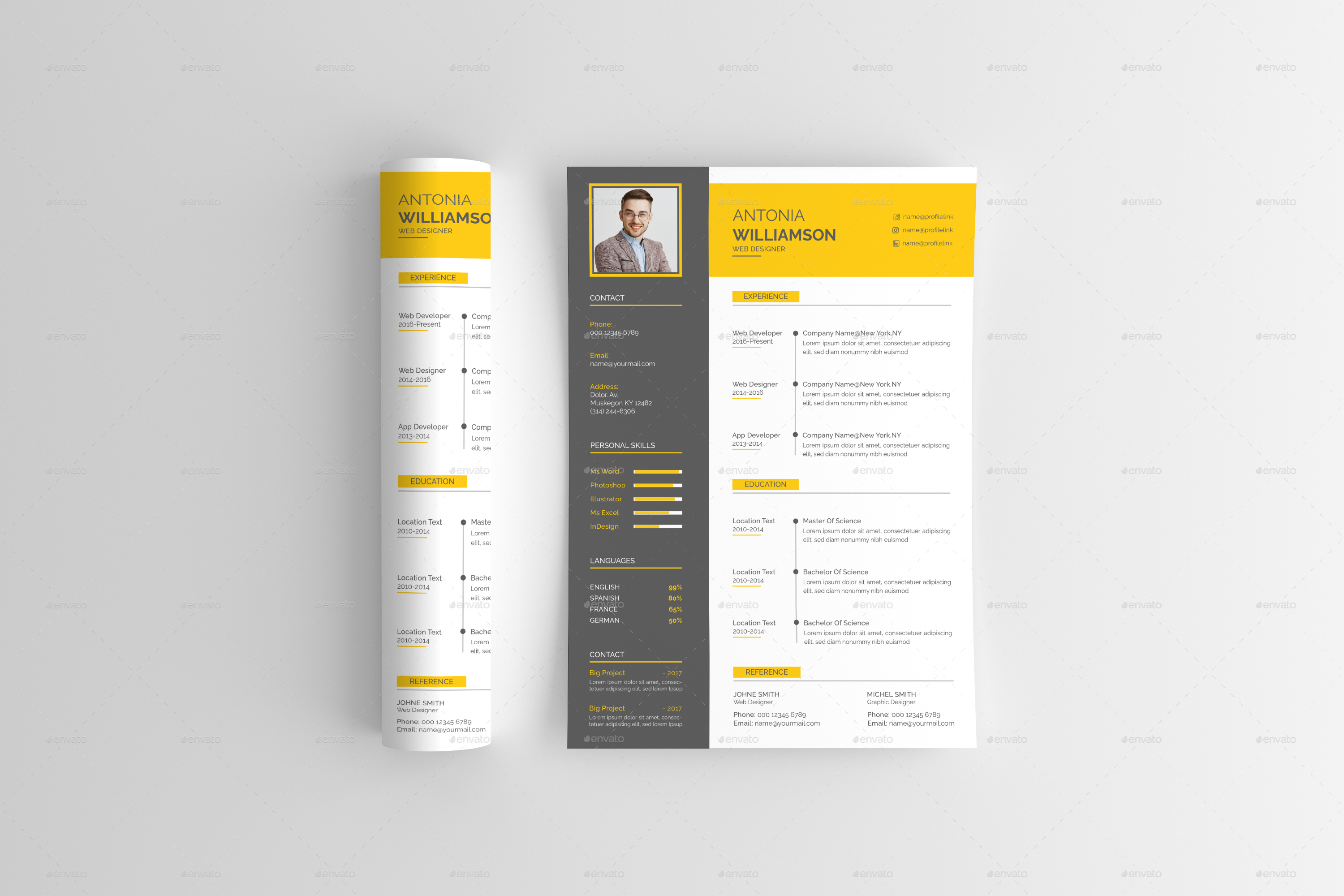Resume/CV, Print Templates | GraphicRiver