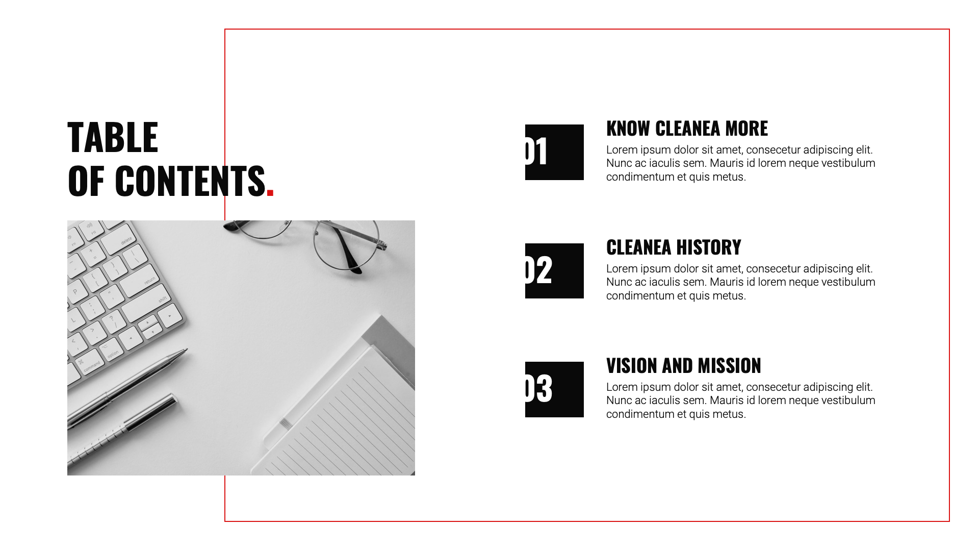 Cleanea - Professional Clean Keynote Presentation Template by fivestox