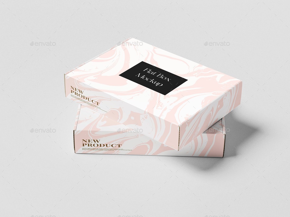 Flat Box Packaging Mockup, Graphics | GraphicRiver