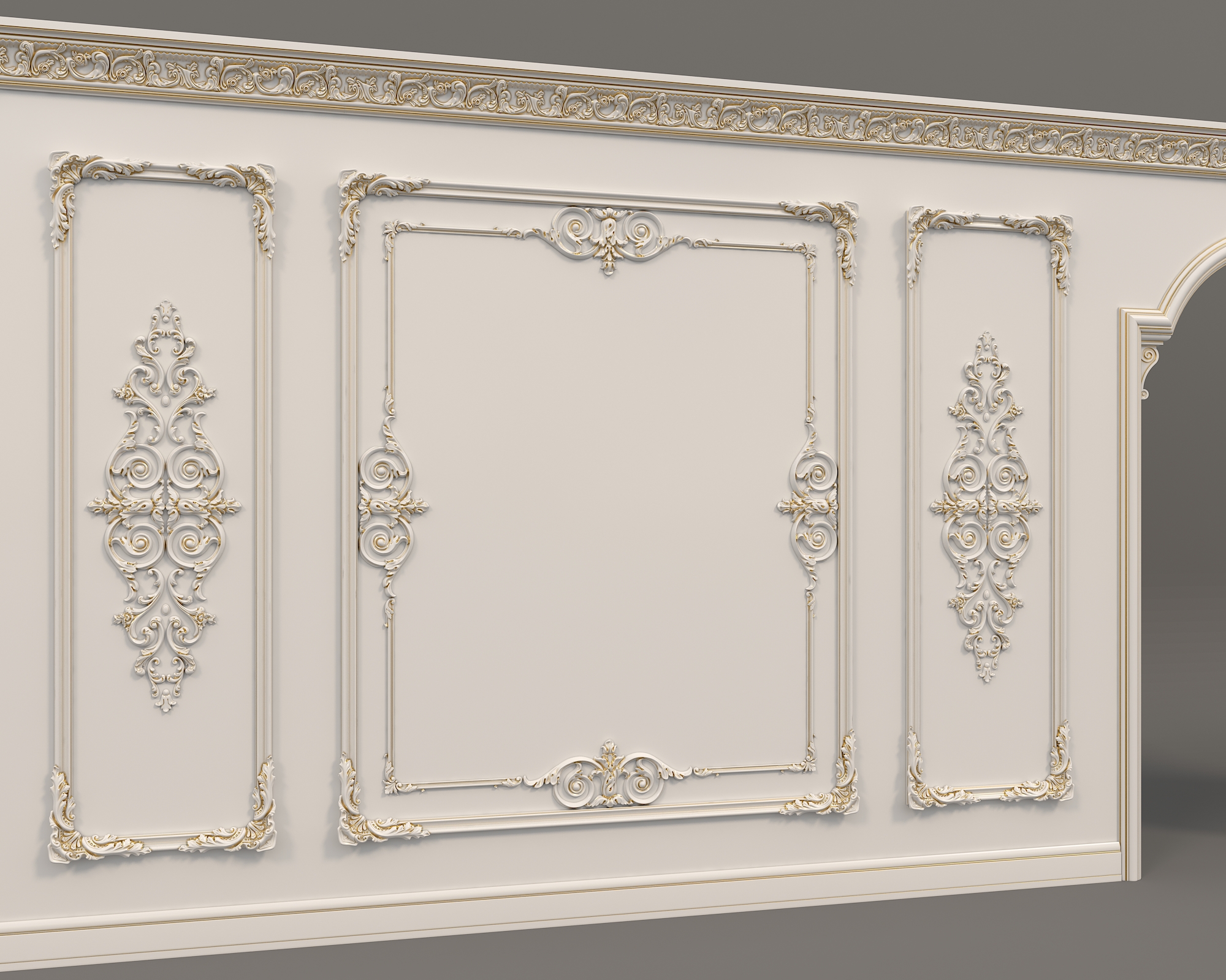 European Style Interior Wall Decoration 9 by nhattuankts | 3DOcean