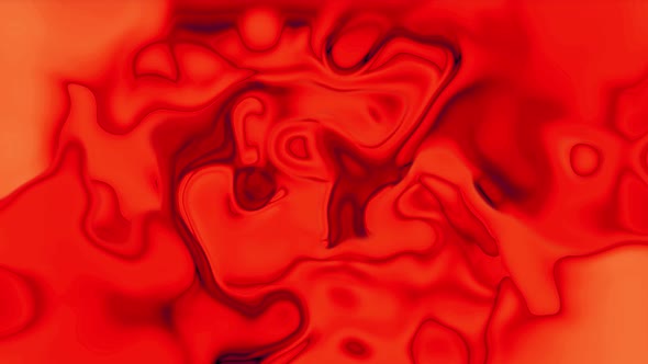 Red color ink liquid animated background. animation of liquid marble ...