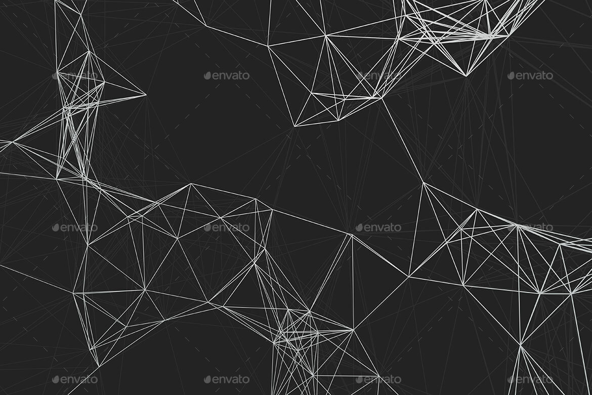 Wireframe Polygon Backgrounds, Graphics | GraphicRiver