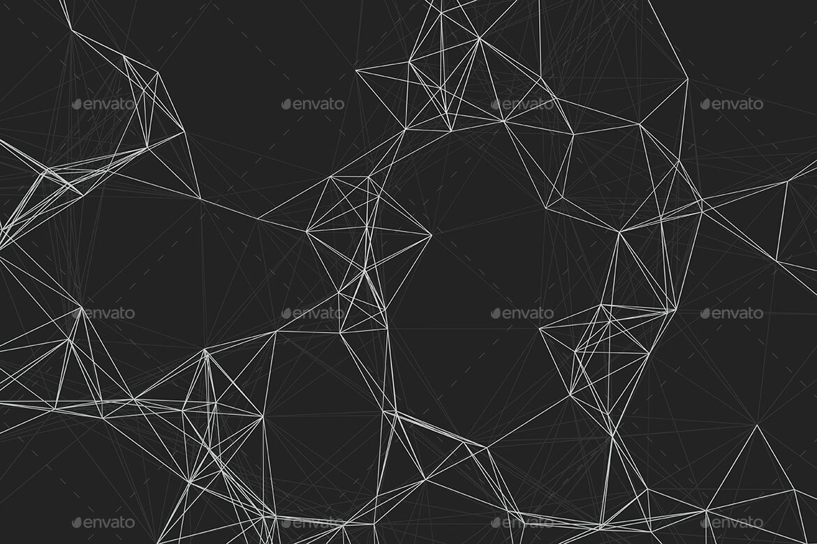 Wireframe Polygon Backgrounds, Graphics | GraphicRiver
