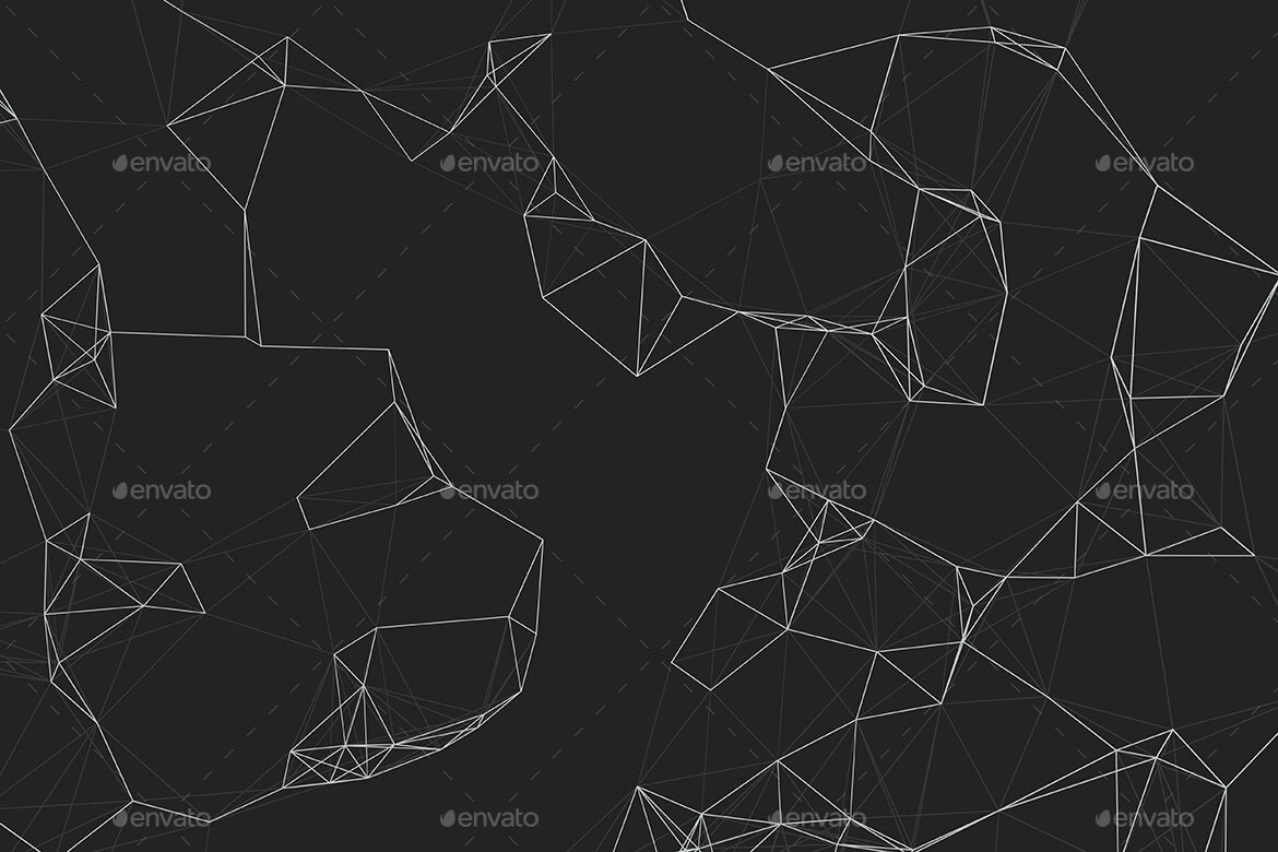 Wireframe Polygon Backgrounds, Graphics | GraphicRiver