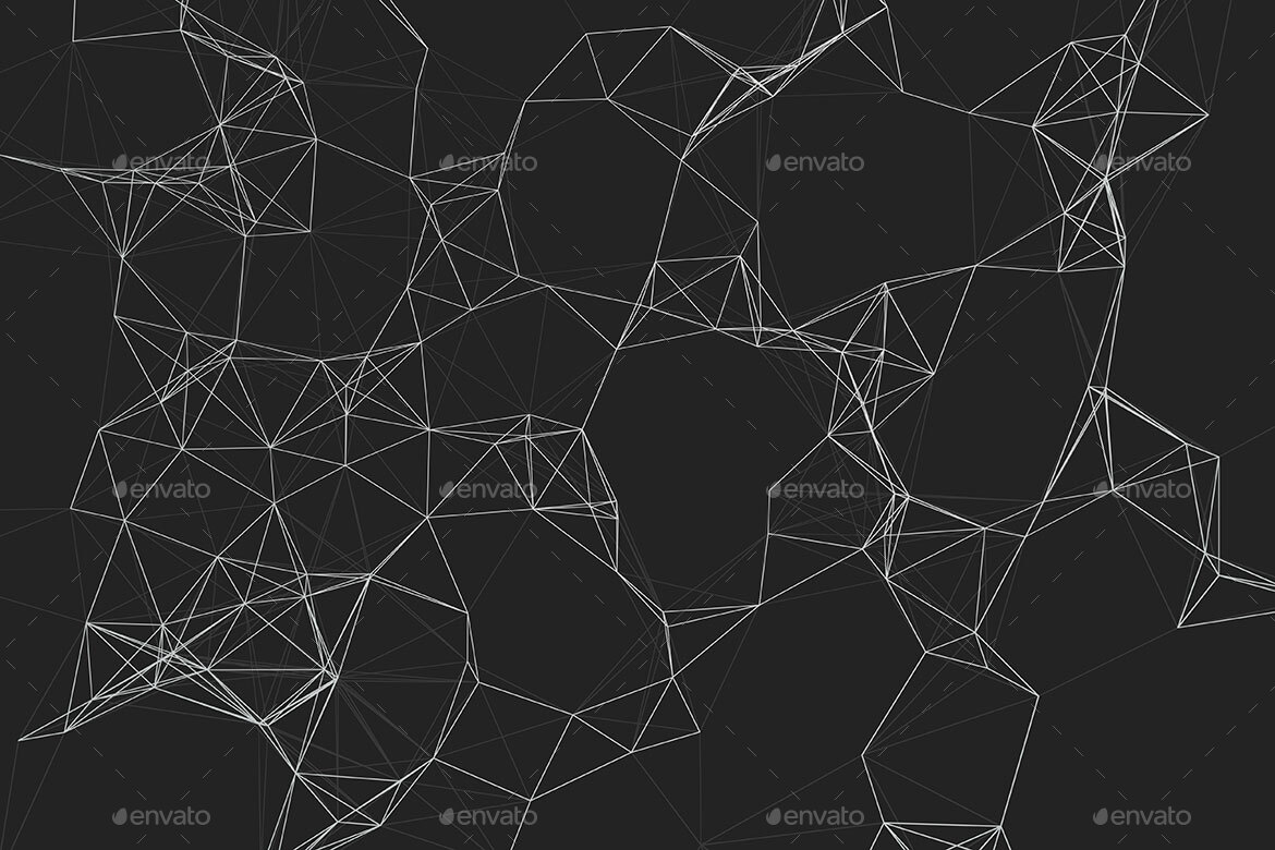Wireframe Polygon Backgrounds, Graphics | GraphicRiver