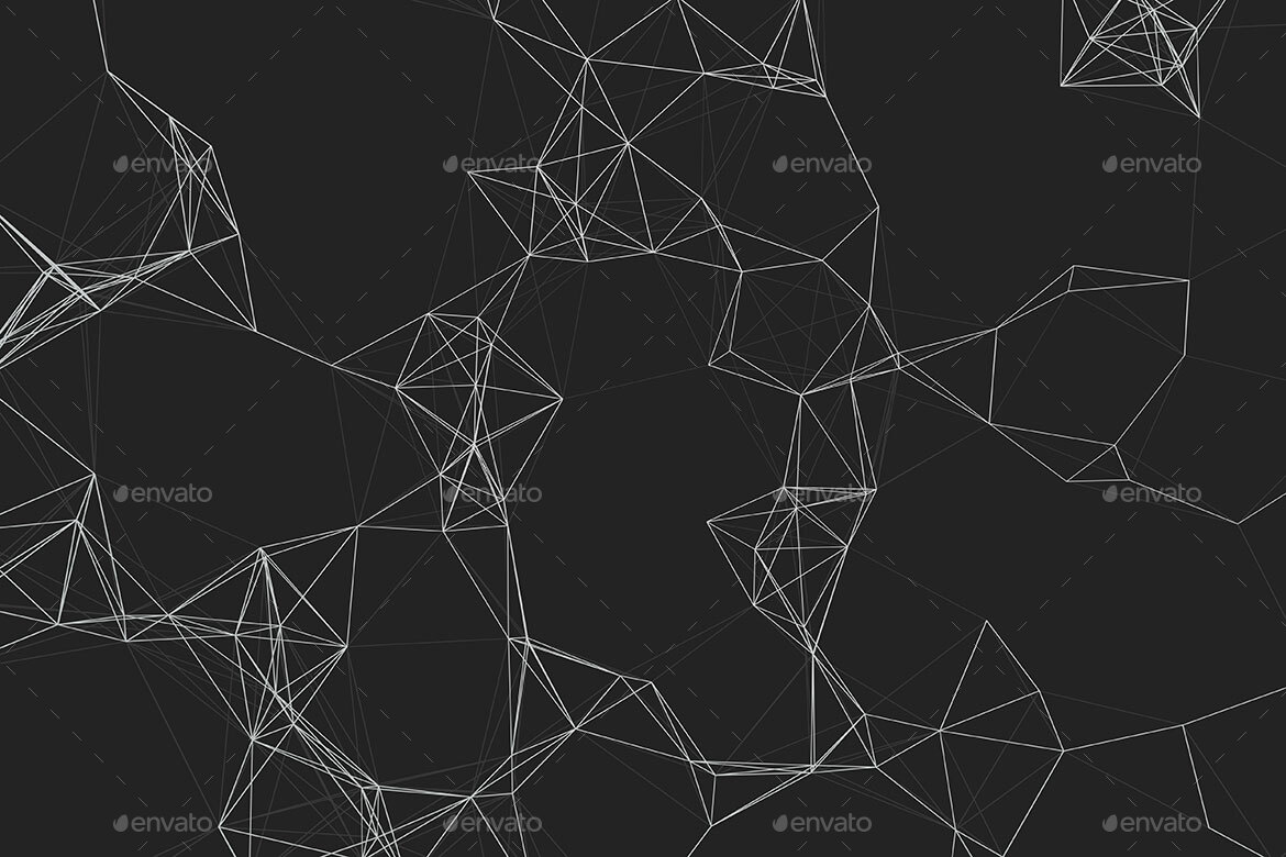 Wireframe Polygon Backgrounds, Graphics | GraphicRiver