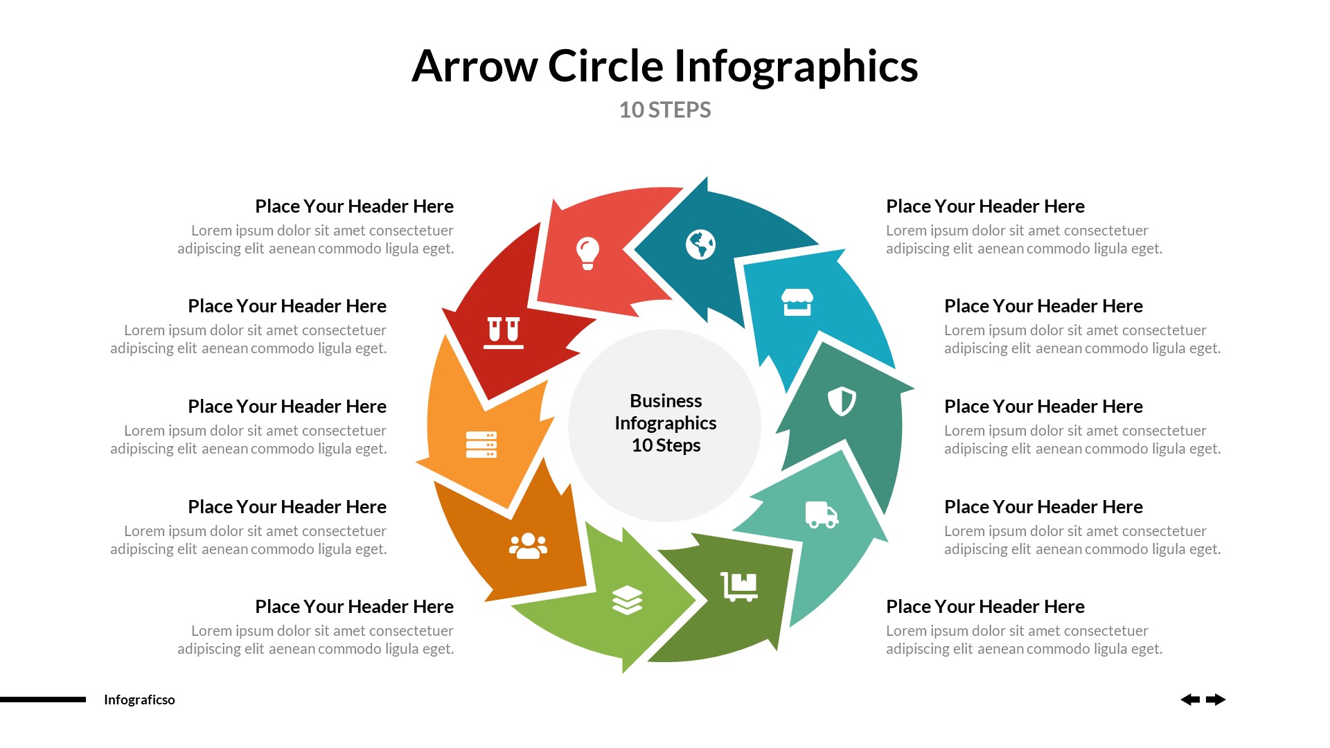 Arrow Infographics PowerPoint Presentation, Presentation Templates