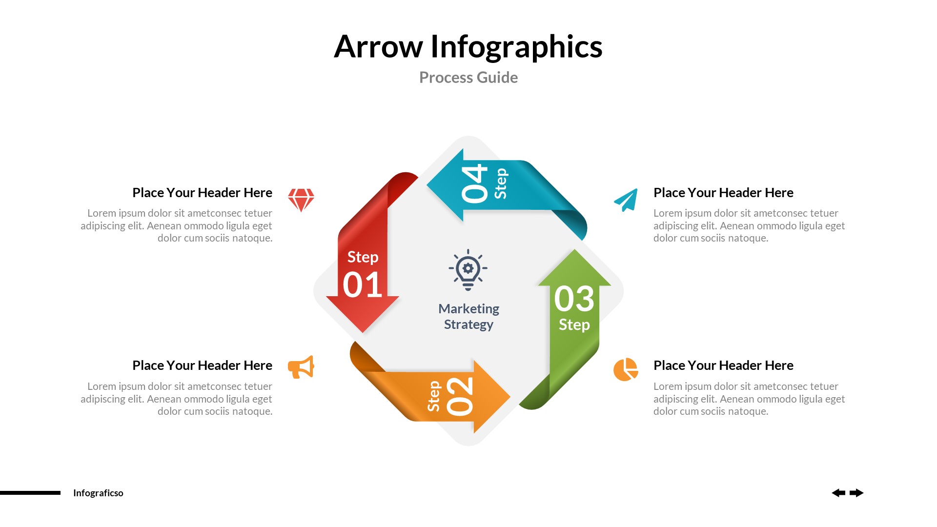 Arrow Infographics PowerPoint Presentation, Presentation Templates