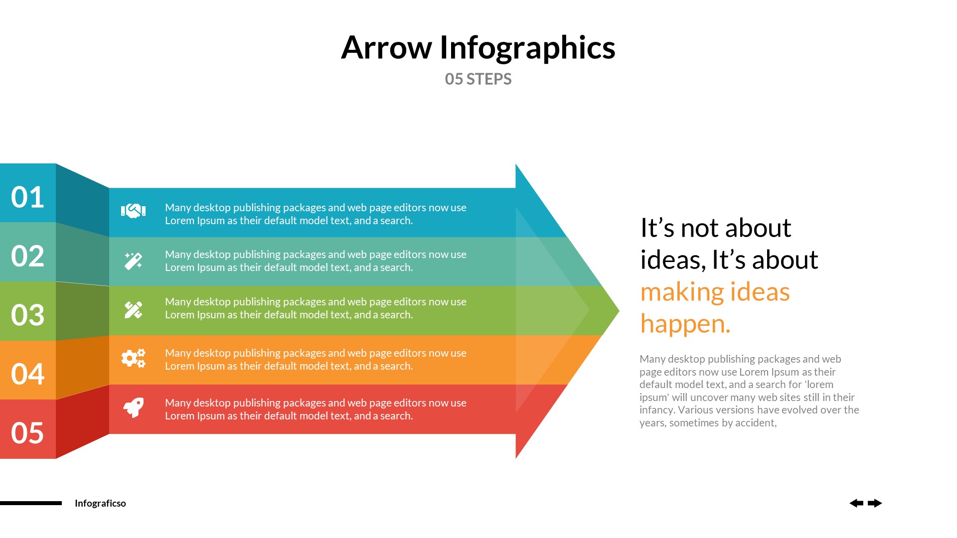 Arrow Infographics PowerPoint Presentation, Presentation Templates