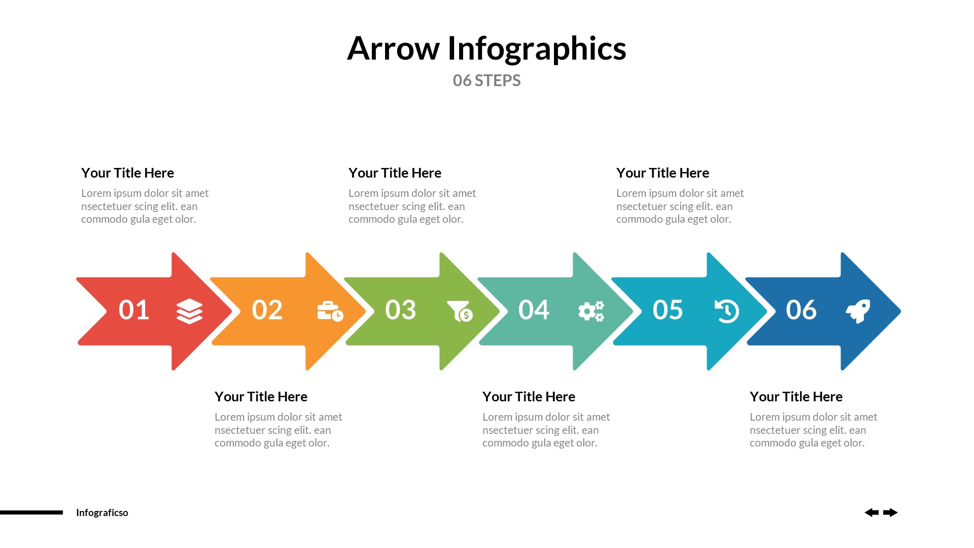 Arrow Infographics PowerPoint Presentation, Presentation Templates