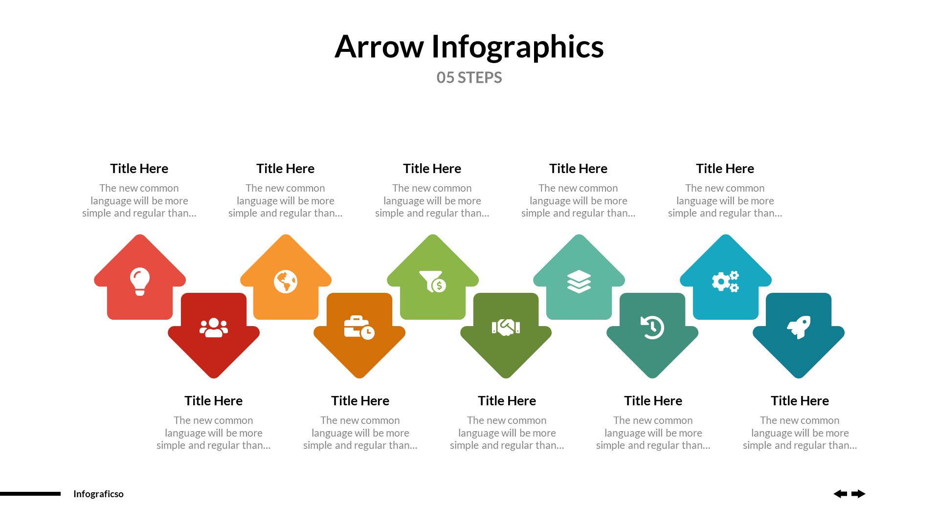 Arrow Infographics PowerPoint Presentation, Presentation Templates