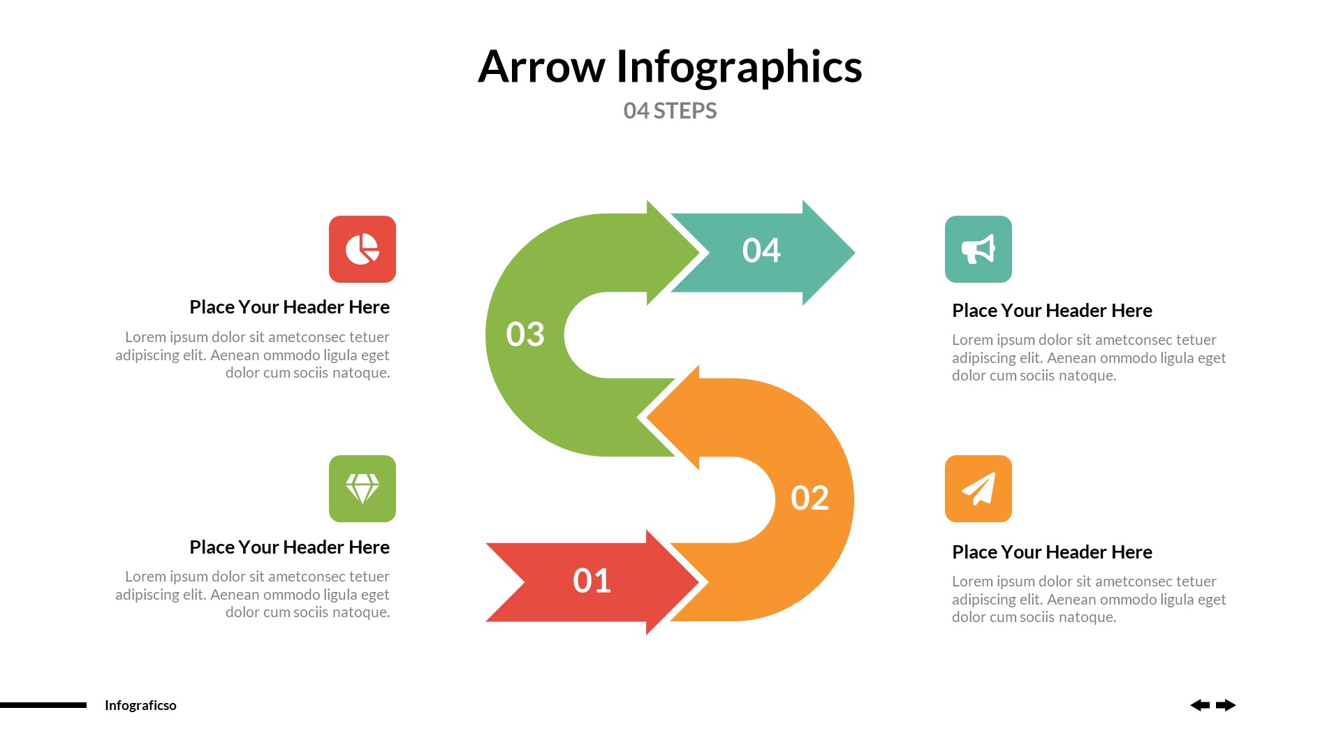 Arrow Infographics PowerPoint Presentation, Presentation Templates