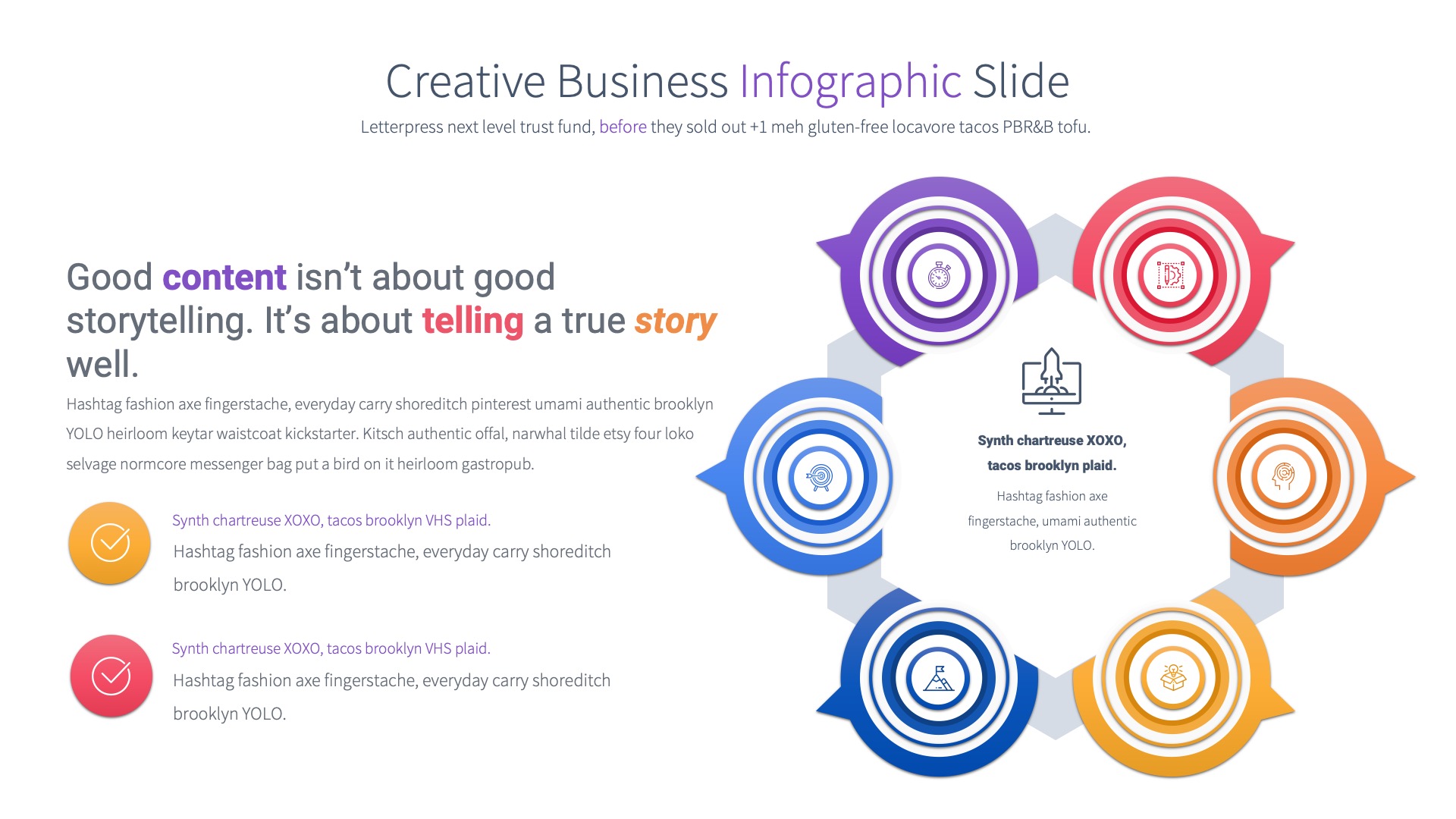 Creative Business - PowerPoint Infographics Slides, Presentation Templates