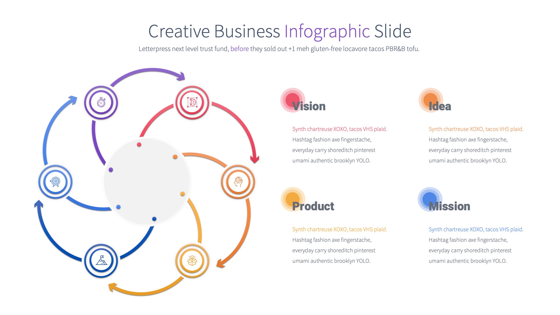 Creative Business - PowerPoint Infographics Slides, Presentation Templates