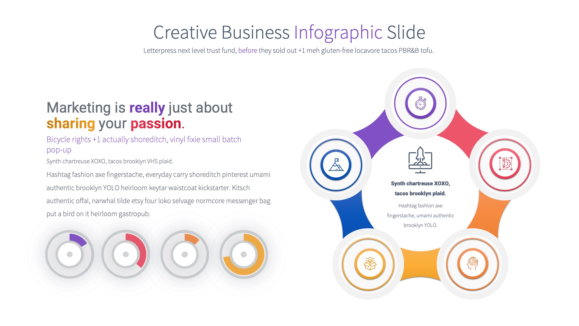 Creative Business - PowerPoint Infographics Slides, Presentation Templates
