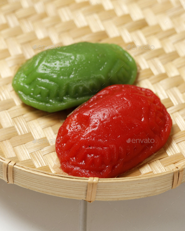 Ang Kue or Kue Ku or Kue Thok, Steamed Chinese Pastry Stock Photo by ...