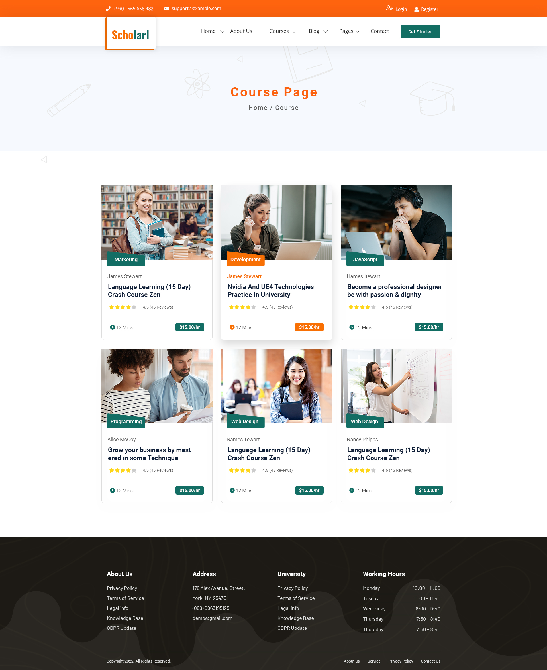 Scholarl-Online Learning Education PSD Template by Codebasket | ThemeForest