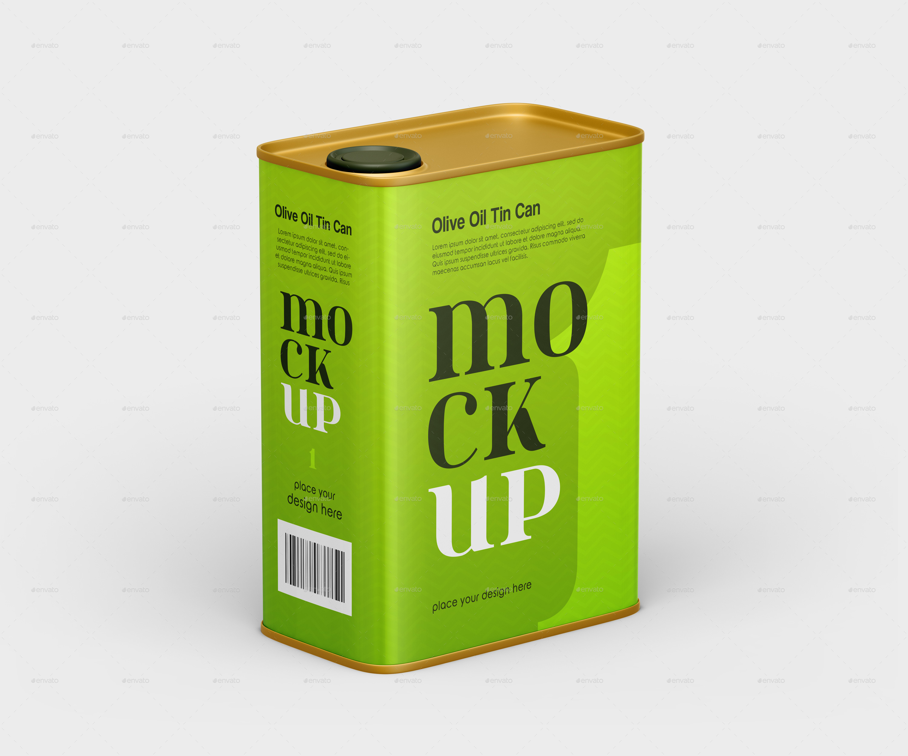 Olive Oil Tin Can Mockup Set, Graphics | GraphicRiver