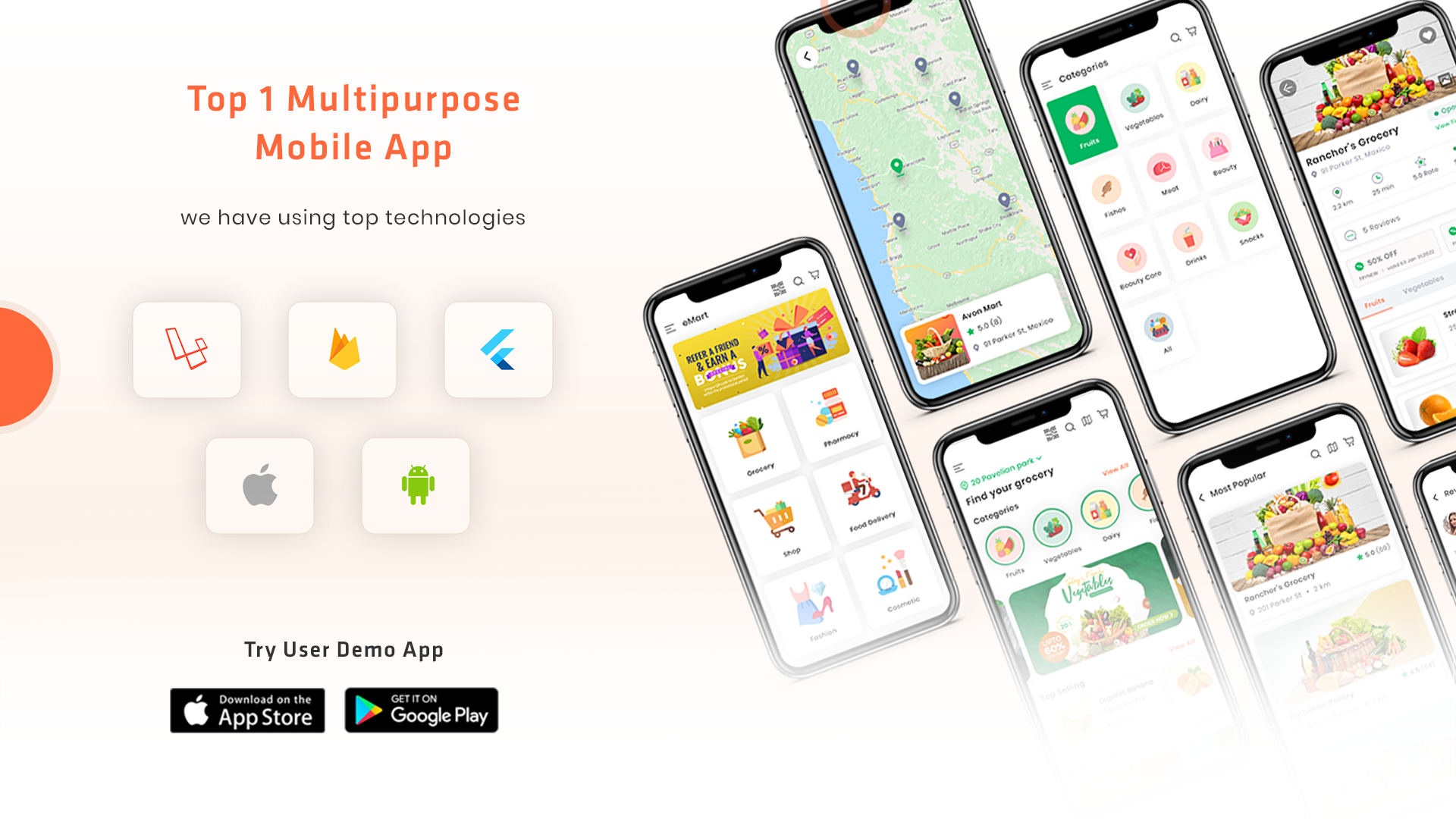 eMart | Multivendor Food, Grocery, Pharmacy, Flower Delivery Flutter ...
