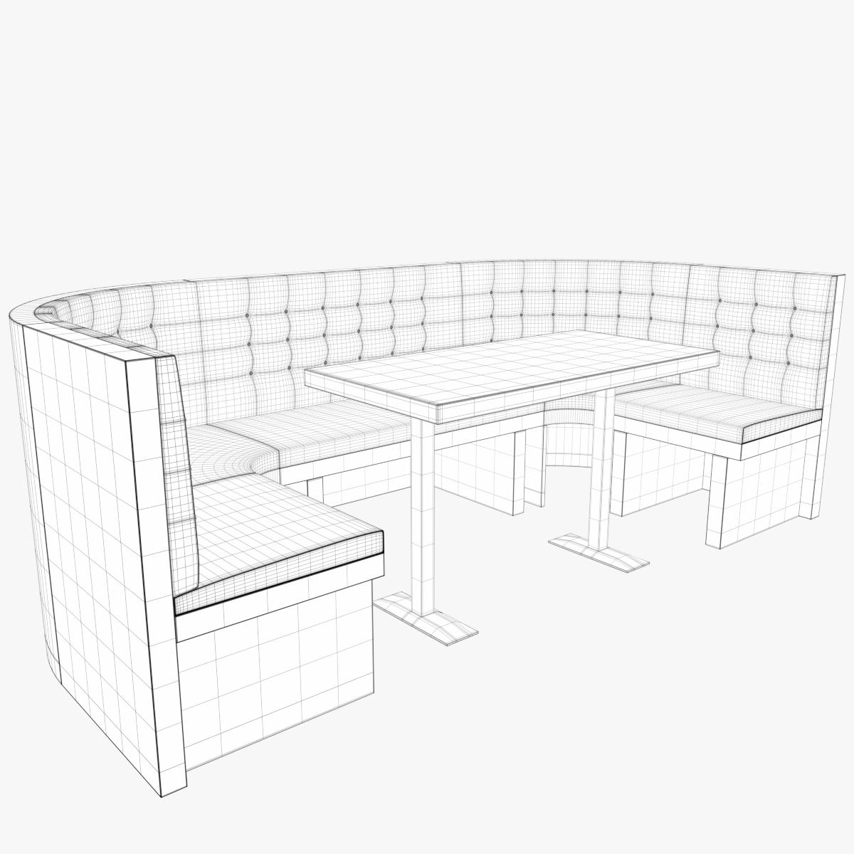 Diner booth set 4 by FrancescoMilanese85 | 3DOcean