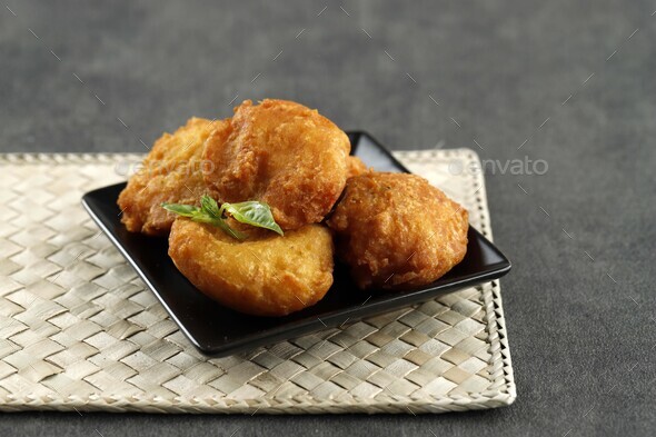 Cimplung Perkedel Kentang, Indonesian Potato Fritters Stock Photo by ...
