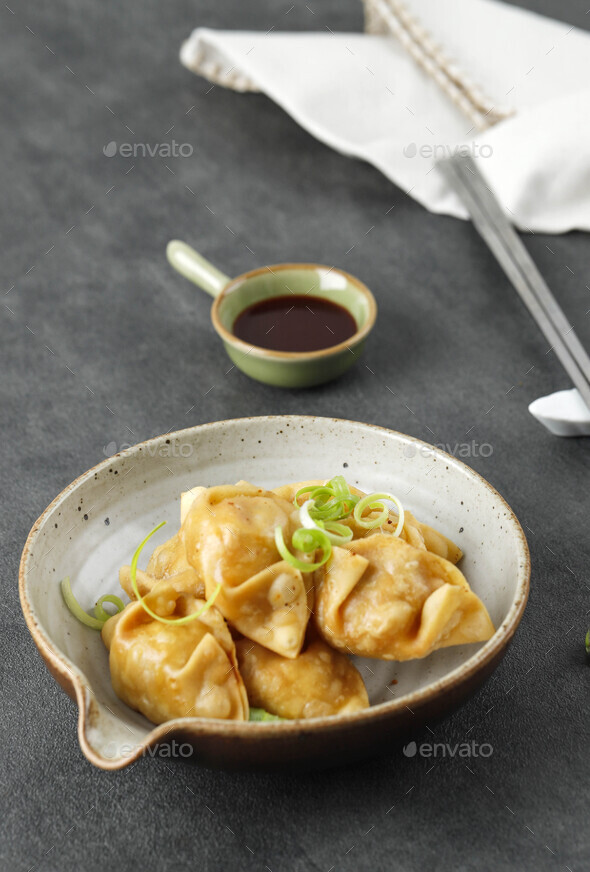 Korean Fried Mandu Dumpling Stock Photo by ikadapurhangus | PhotoDune