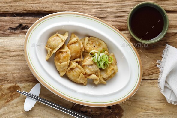 Korean Fried Mandu Dumpling Stock Photo by ikadapurhangus | PhotoDune