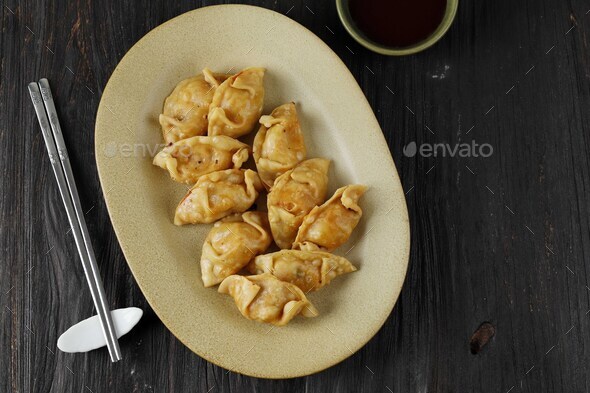 Korean Fried Mandu Dumpling Stock Photo by ikadapurhangus | PhotoDune