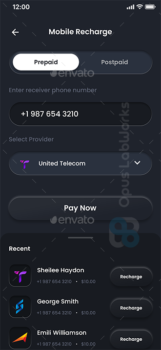 Online Bill Payment App UI Kit | Recharge App UI Kit | Booking App UI ...