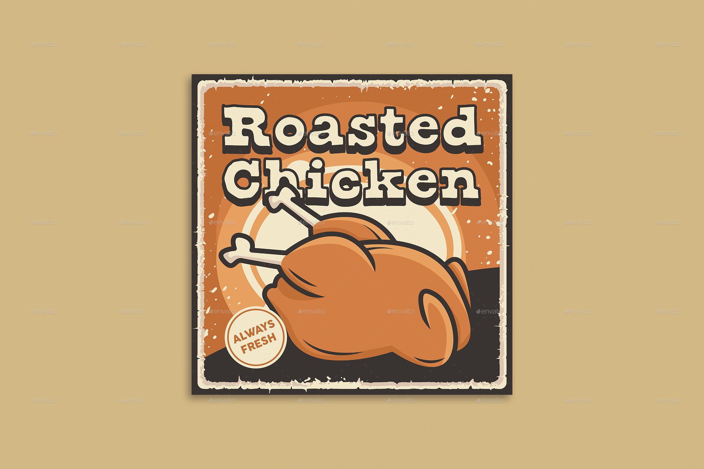 5 Vector Images of Retro Chicken Farm Poster, Vectors | GraphicRiver
